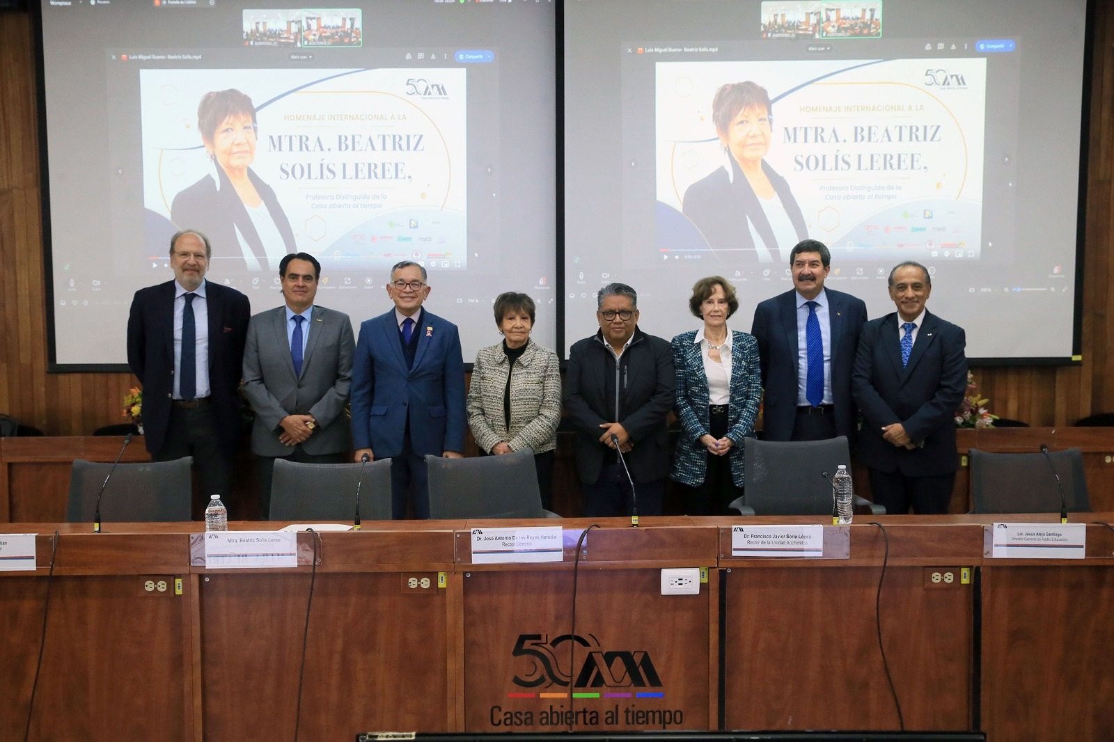 Recibe homenaje Beatriz Solis Leree por la UAM, Canal 22 y Radio ...
